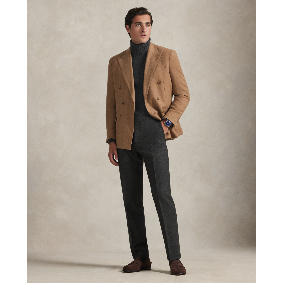 RALPH LAUREN Wool Flannel Trouser
